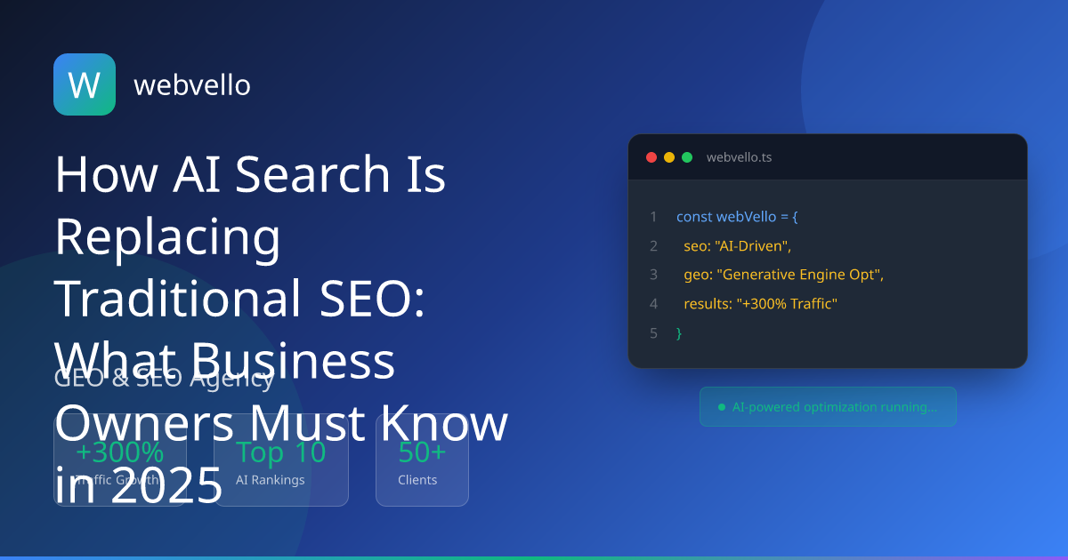 How AI Search Is Replacing Traditional SEO: What Business Owners Must ...